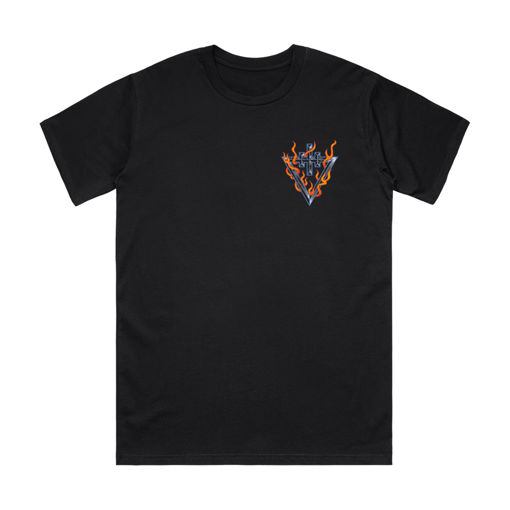 Flame Logo Black Tee